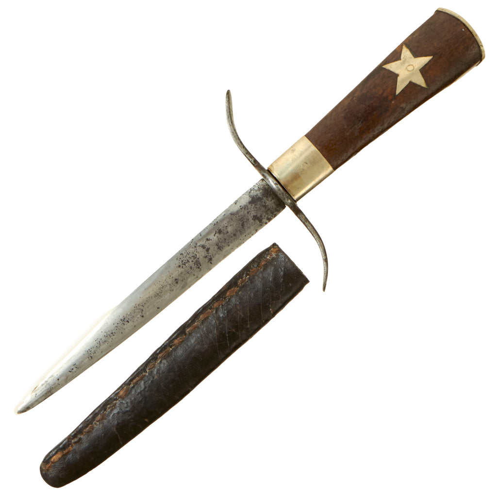 Original U.S. Civil War Era Star-Gripped Side Boot Knife Dagger with L ...