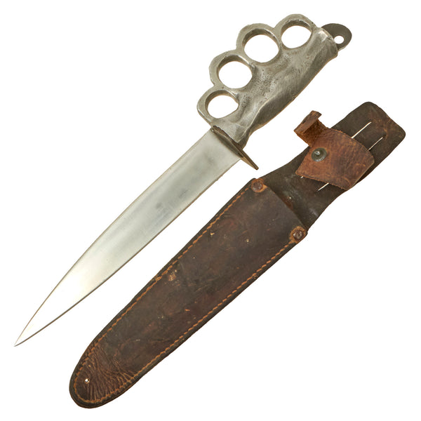 Original U.S. WWII Heavy Lead Cast Theater-Made Knuckle Knife with Cus ...