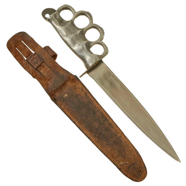 Original U.S. WWII Heavy Lead Cast Theater-Made Knuckle Knife with Cus ...