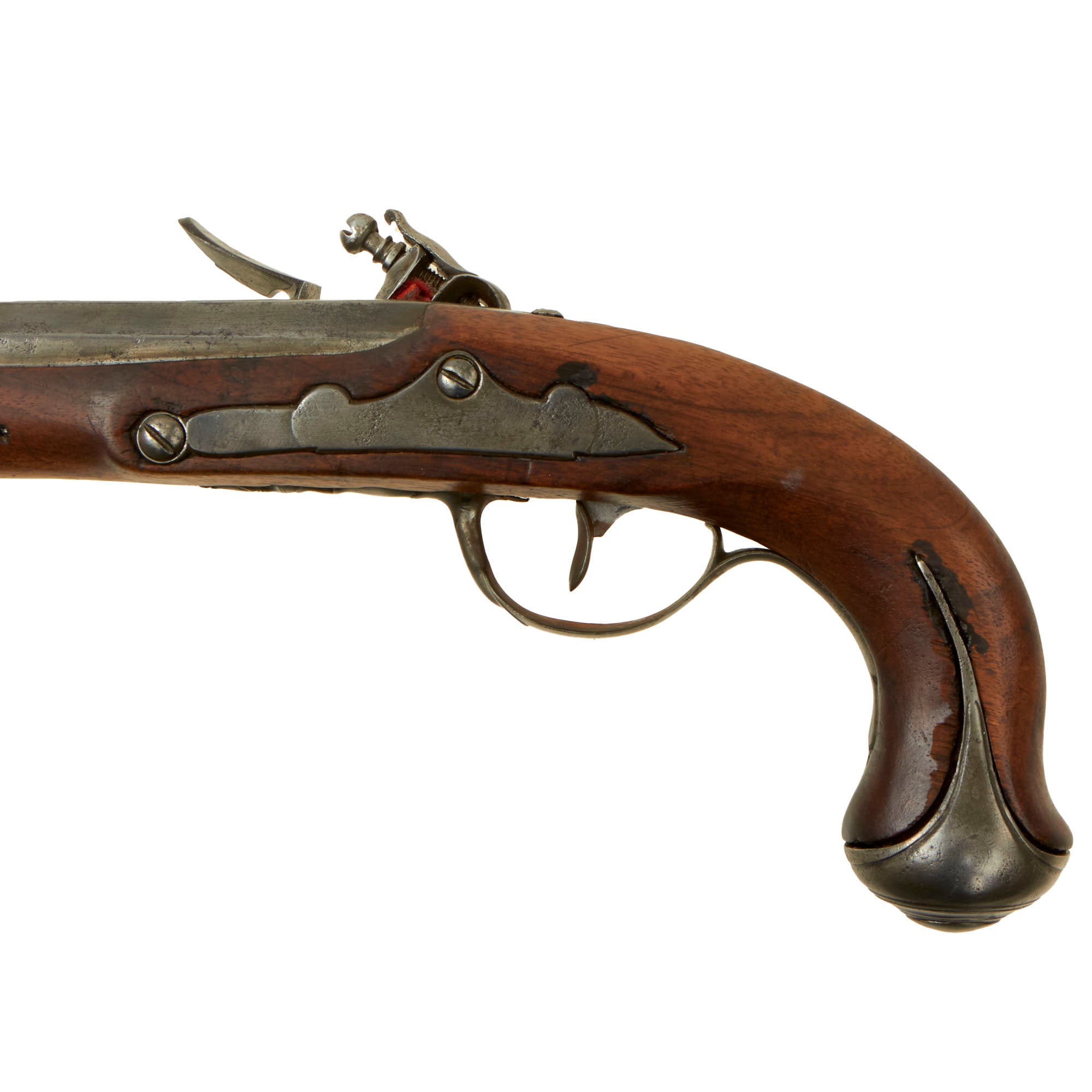 Original French Late 18th Century Flintlock Pistol with Faded Maker Ma ...