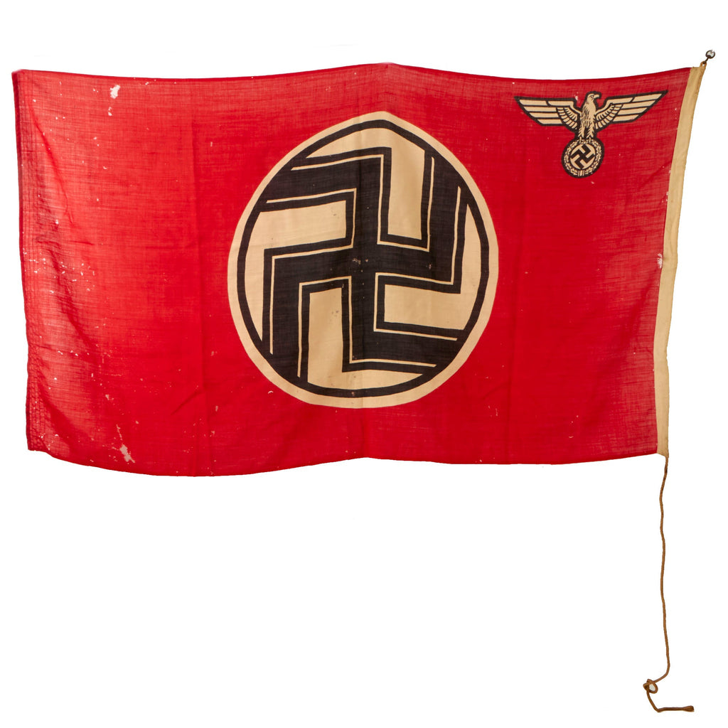 Original German WWII Unissued NSDAP State Service Flag - 38" x 66" - R ...