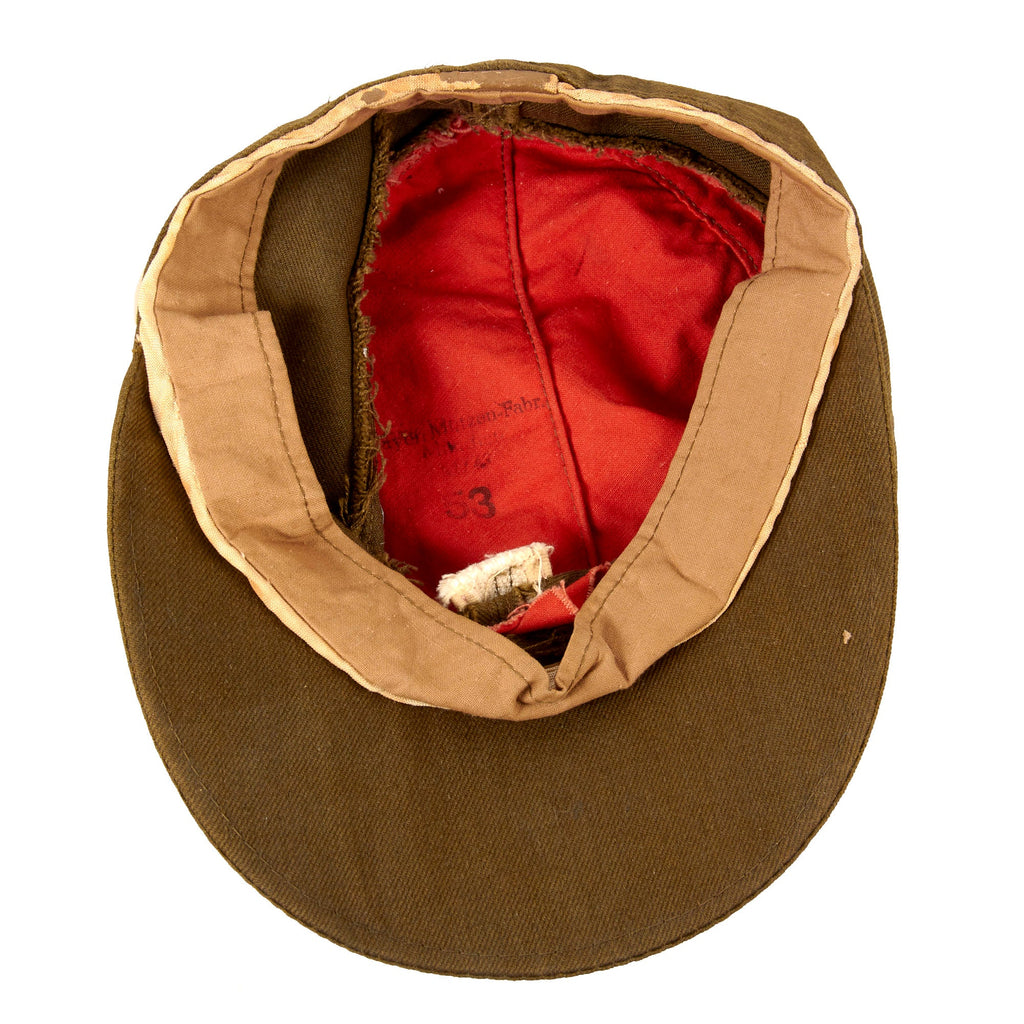 Original German WWII Deutsches Afrika Korps DAK M43 Field Cap by Bayer ...
