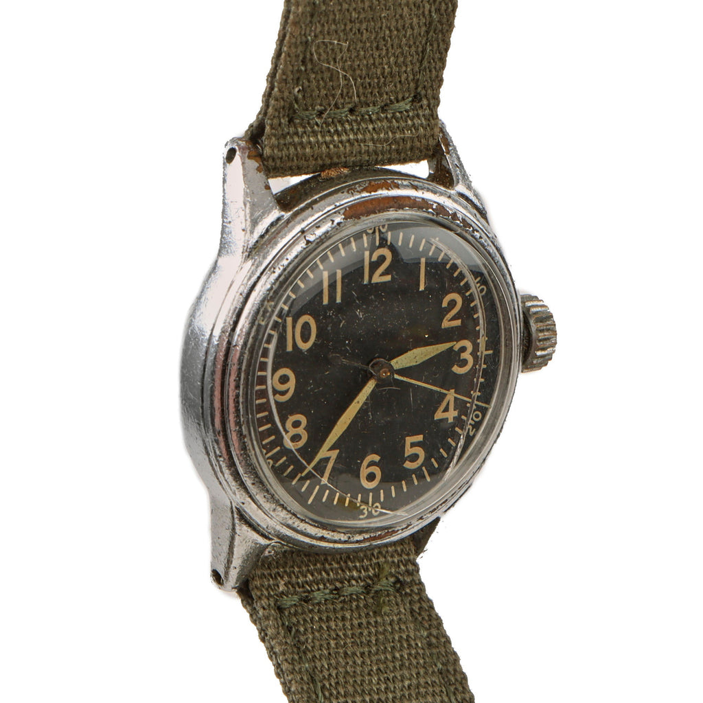 Original U.S. WWII Type A-11 USAAF Wrist Watch by Elgin with Replaceme ...