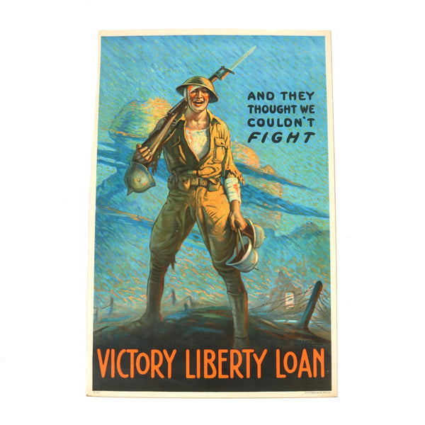 Original U.S. WWI Victory Liberty Loan Propaganda Poster By Clyde Fors ...