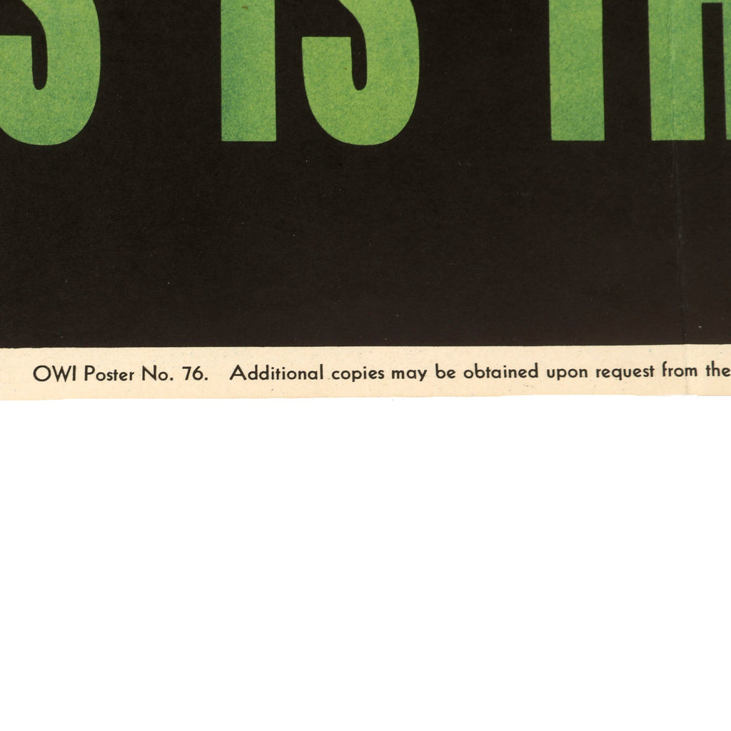 Original U.S. WWII Anti-Axis Propaganda Poster - This is the Enemy - 2 ...