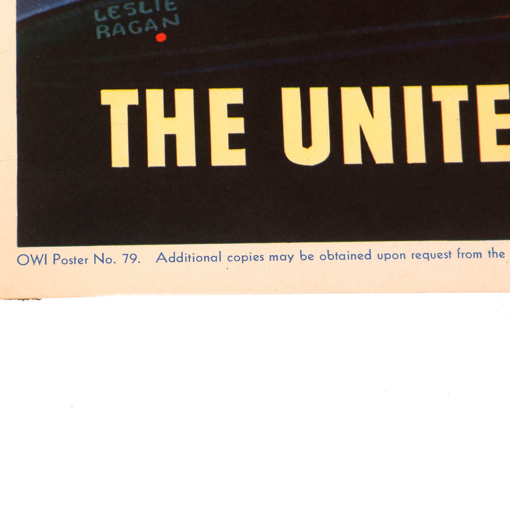 Original U.S. WWII United Nations Fight For Freedom Propaganda Poster ...