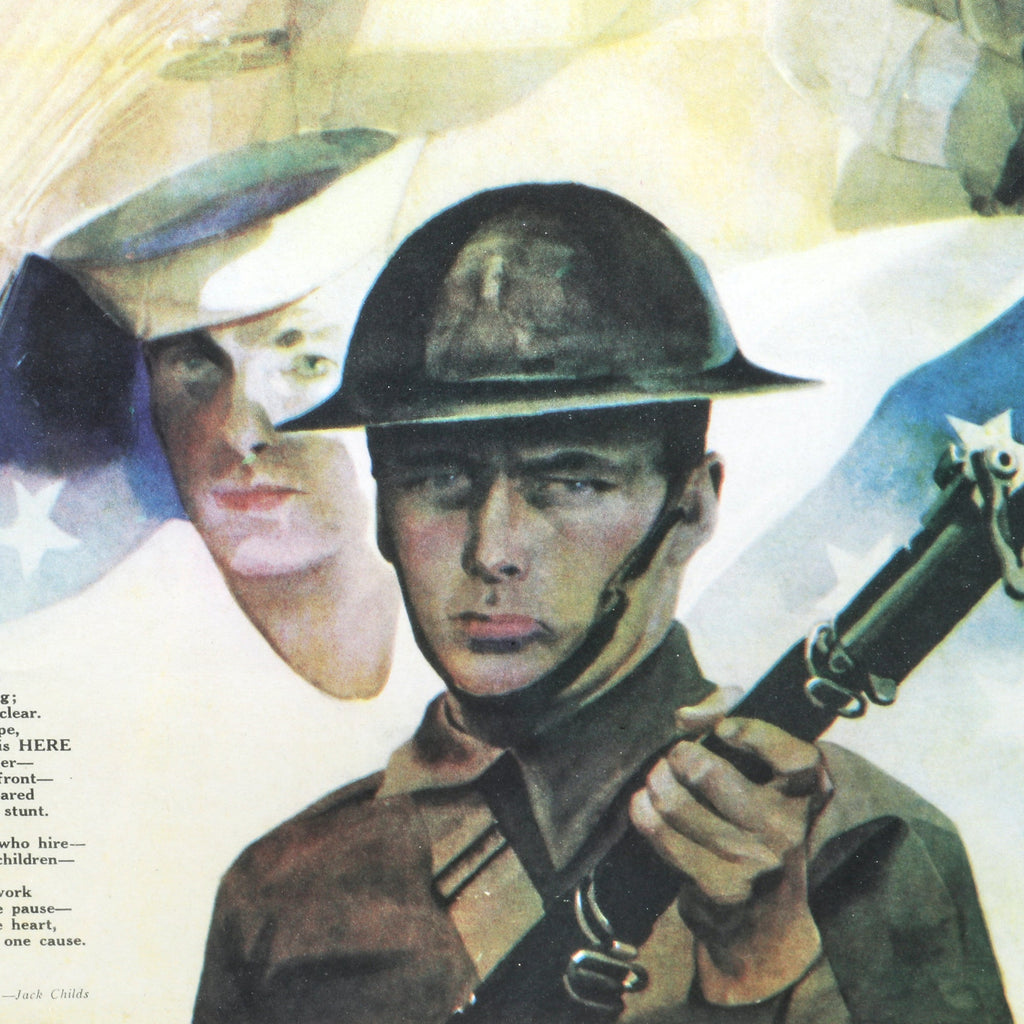 Original U.S. WWII Framed “Keep ‘em Flying” Uncle Sam Recruiting Servi ...