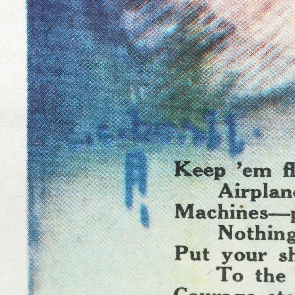 Original U.S. WWII Framed “Keep ‘em Flying” Uncle Sam Recruiting Servi ...