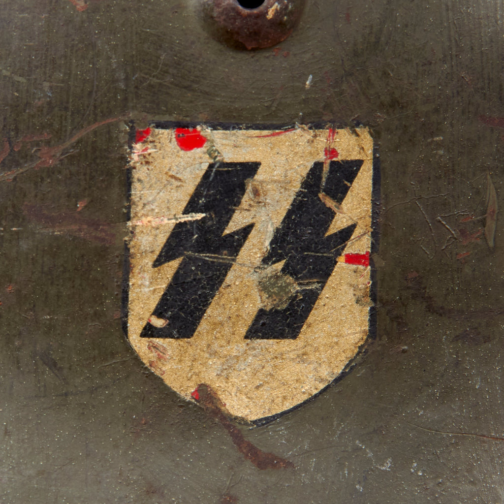 Original German WWII SS Sicherheitsdienst SD Double Decal M34 Style Ed ...