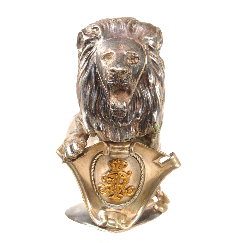 Original Imperial German WWI Saxon Garde Reiter Lion Crest for Officer ...