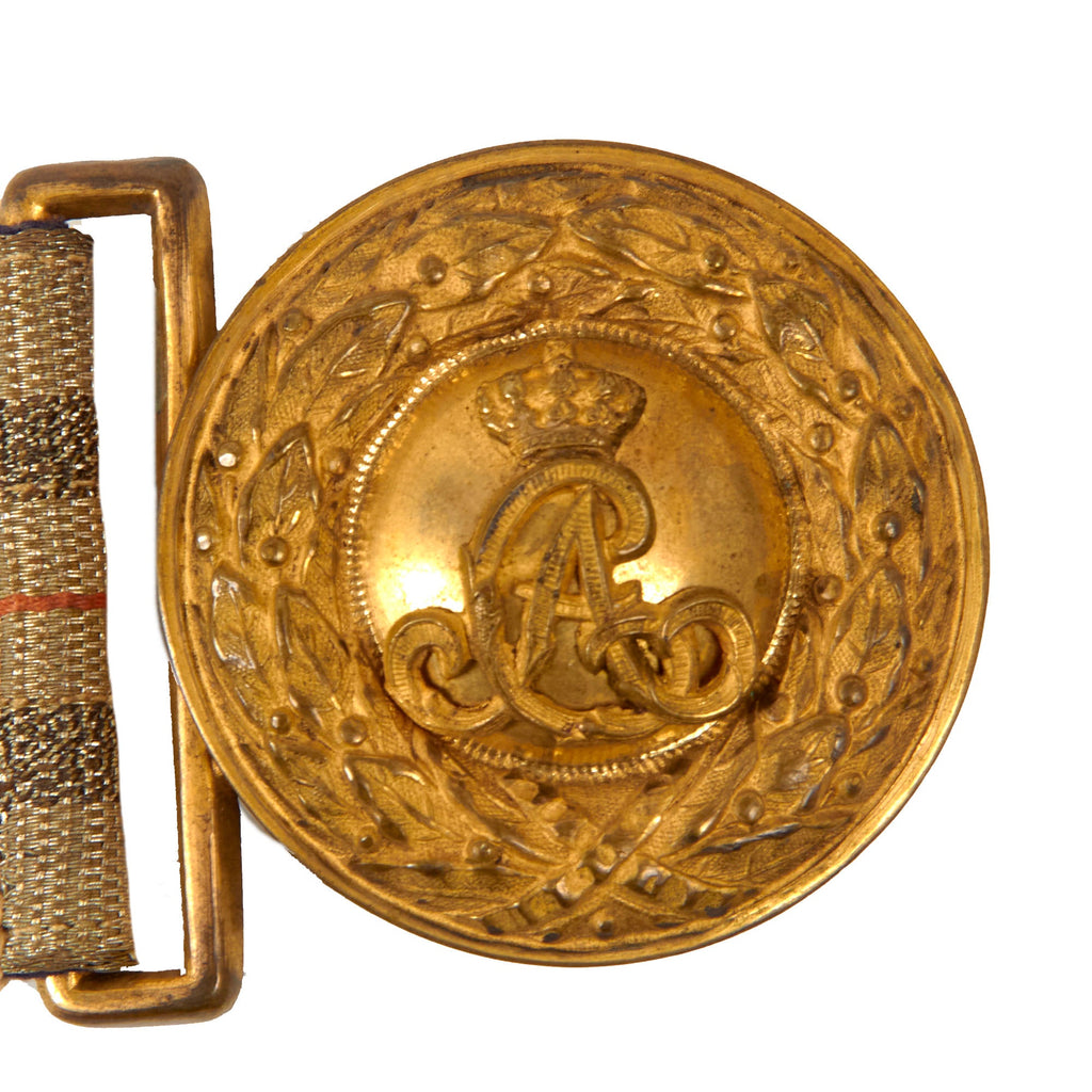 Original German WWI Imperial German Saxon Officer Brocade Belt ...