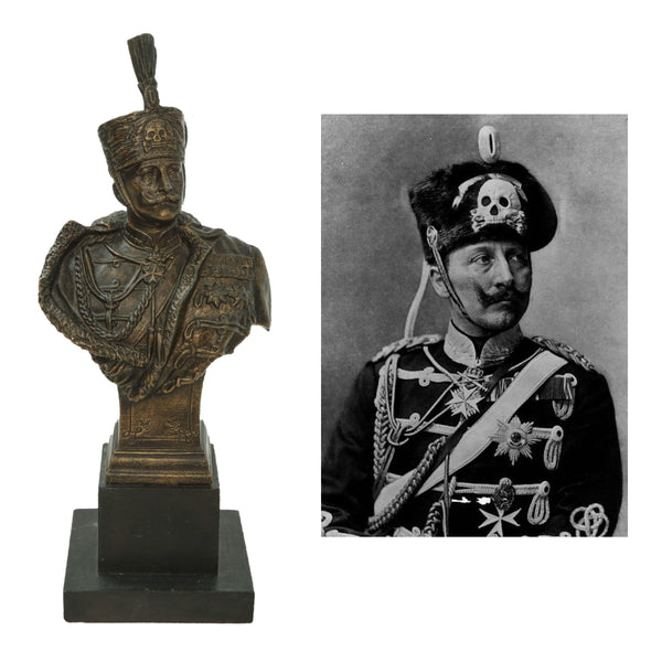 Original Imperial German WWI Era Bust of Kaiser Wilhelm II in Death’s ...