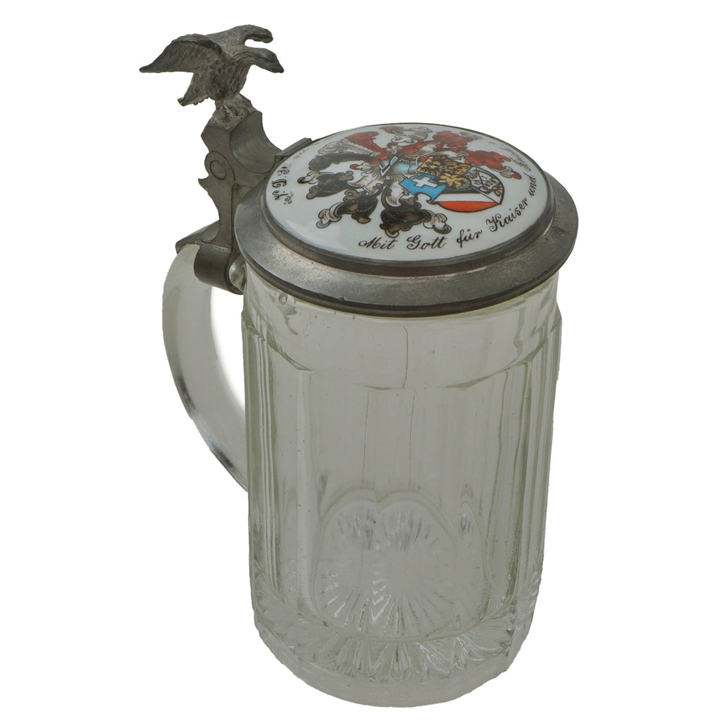 Original Imperial German Pre-WWI Foundation Day Glass Stein with Hand ...