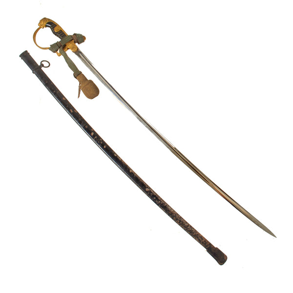 Original German WWII Early Model 1695 Army Officer's Lion Head Sword b ...