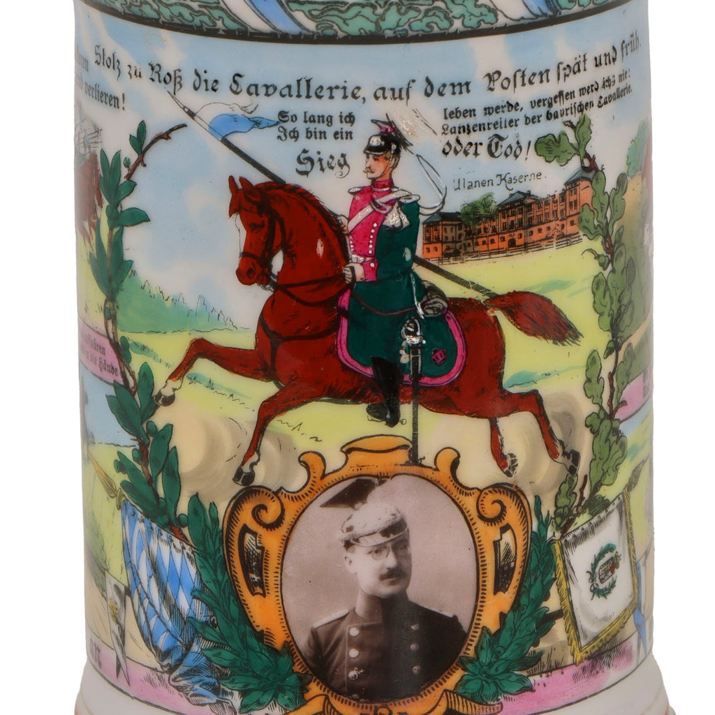 Original Imperial German WWI Era 2nd Royal Bavarian Uhlans “König” Lid ...