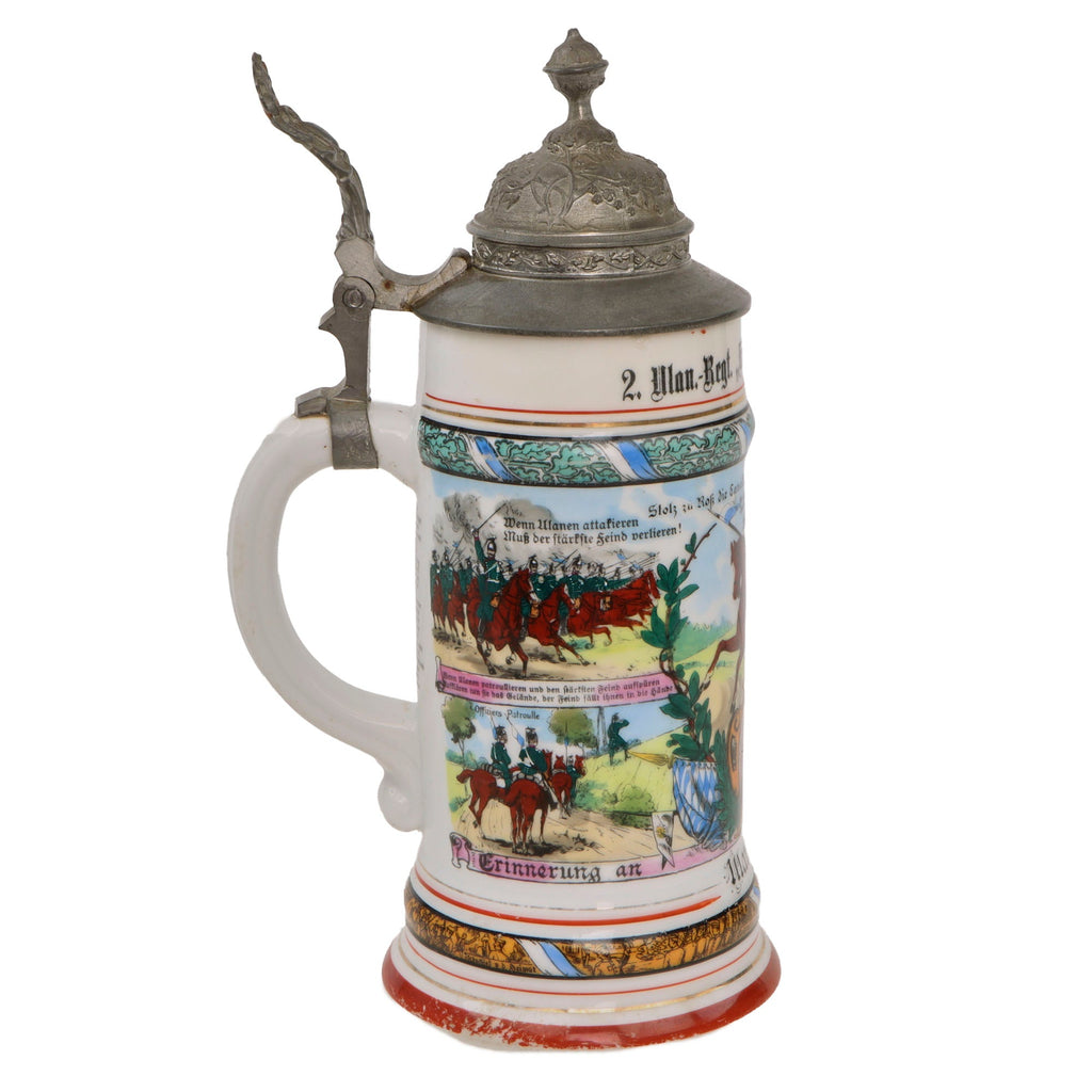 Original Imperial German WWI Era 2nd Royal Bavarian Uhlans “König” Lid ...