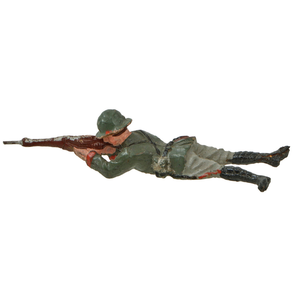 Original German WWII Era Lineol Toy Soldiers - Lot of 6 - Machine Gunn ...