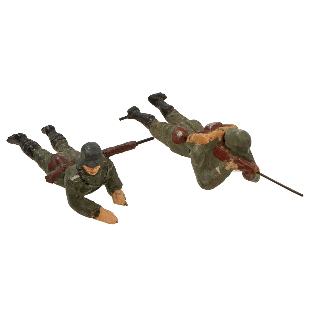 Original German WWII Era Lineol & Elastolin Toy Soldiers with Artiller ...