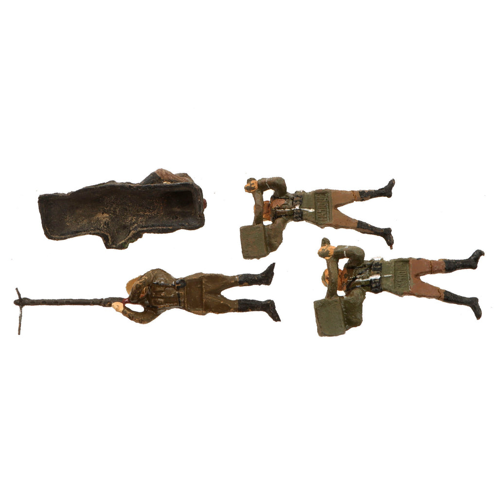 Original German WWII Era Lineol & Elastolin Toy Soldiers with Artiller ...
