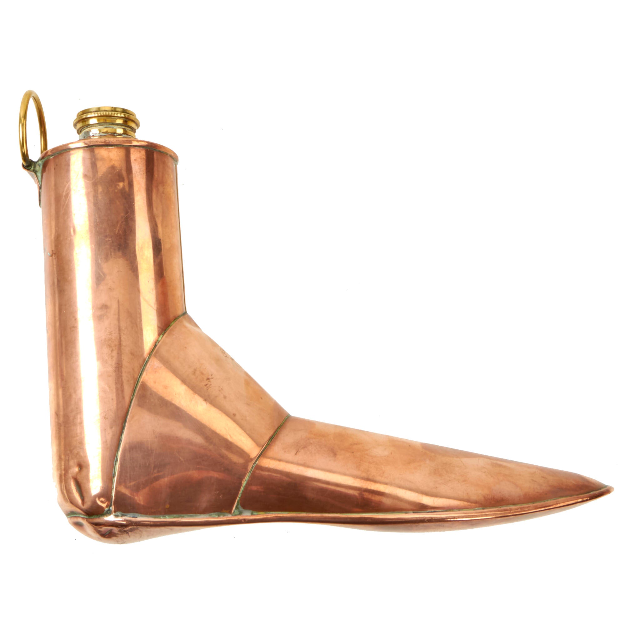 Original British WWII Pair of Copper Boot Warmers / Flasks Named to WW ...