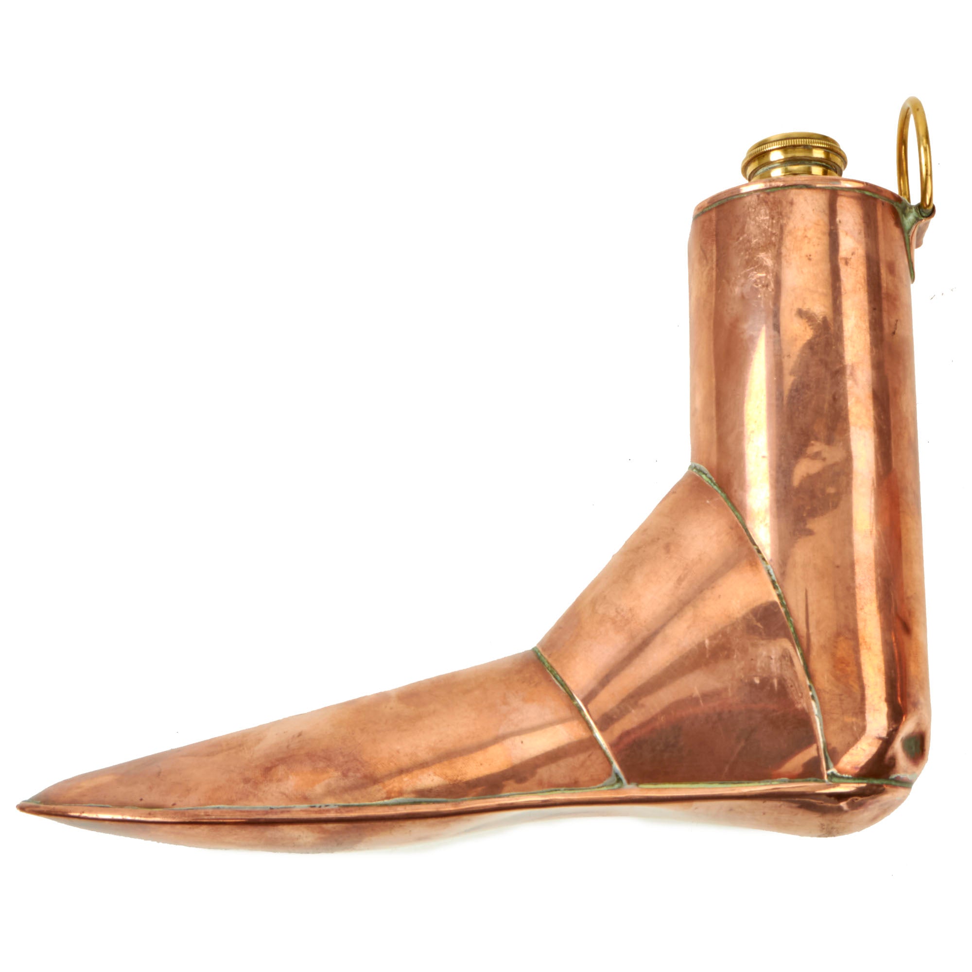 Original British WWII Pair of Copper Boot Warmers / Flasks Named to WW ...