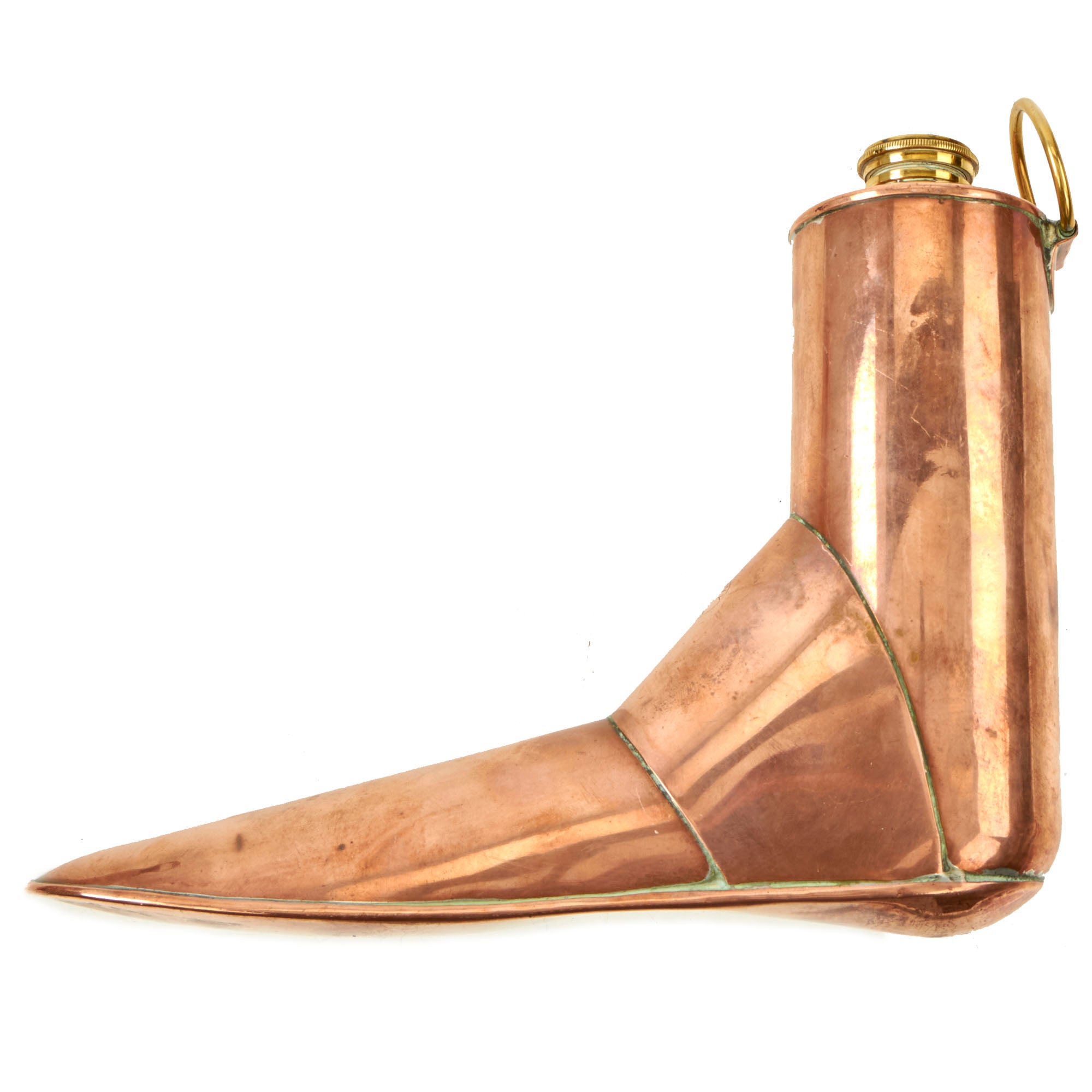 Original British WWII Pair of Copper Boot Warmers / Flasks Named to WW ...