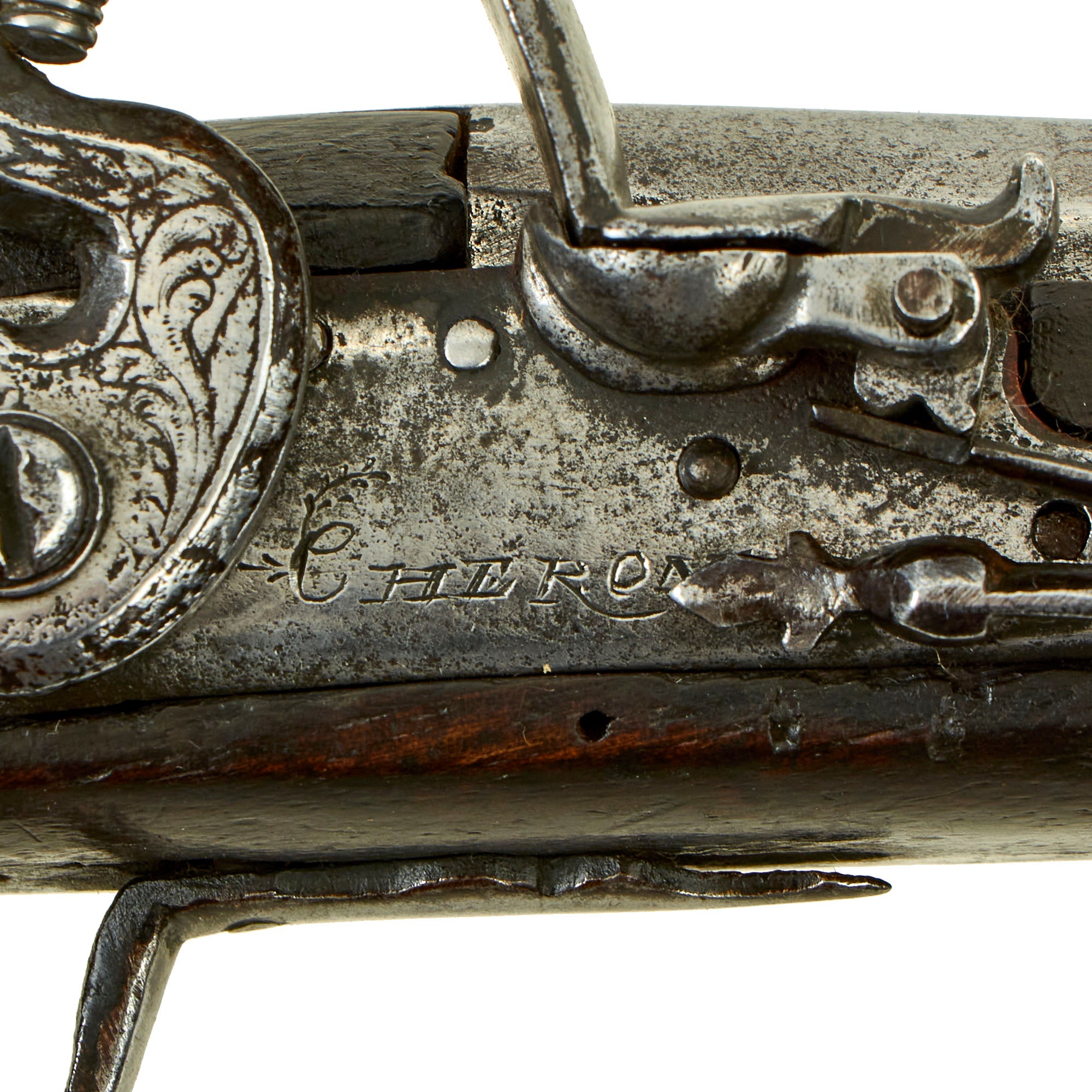 Original French Napoleonic Flintlock Pocket Pistol by Cheron of Paris ...