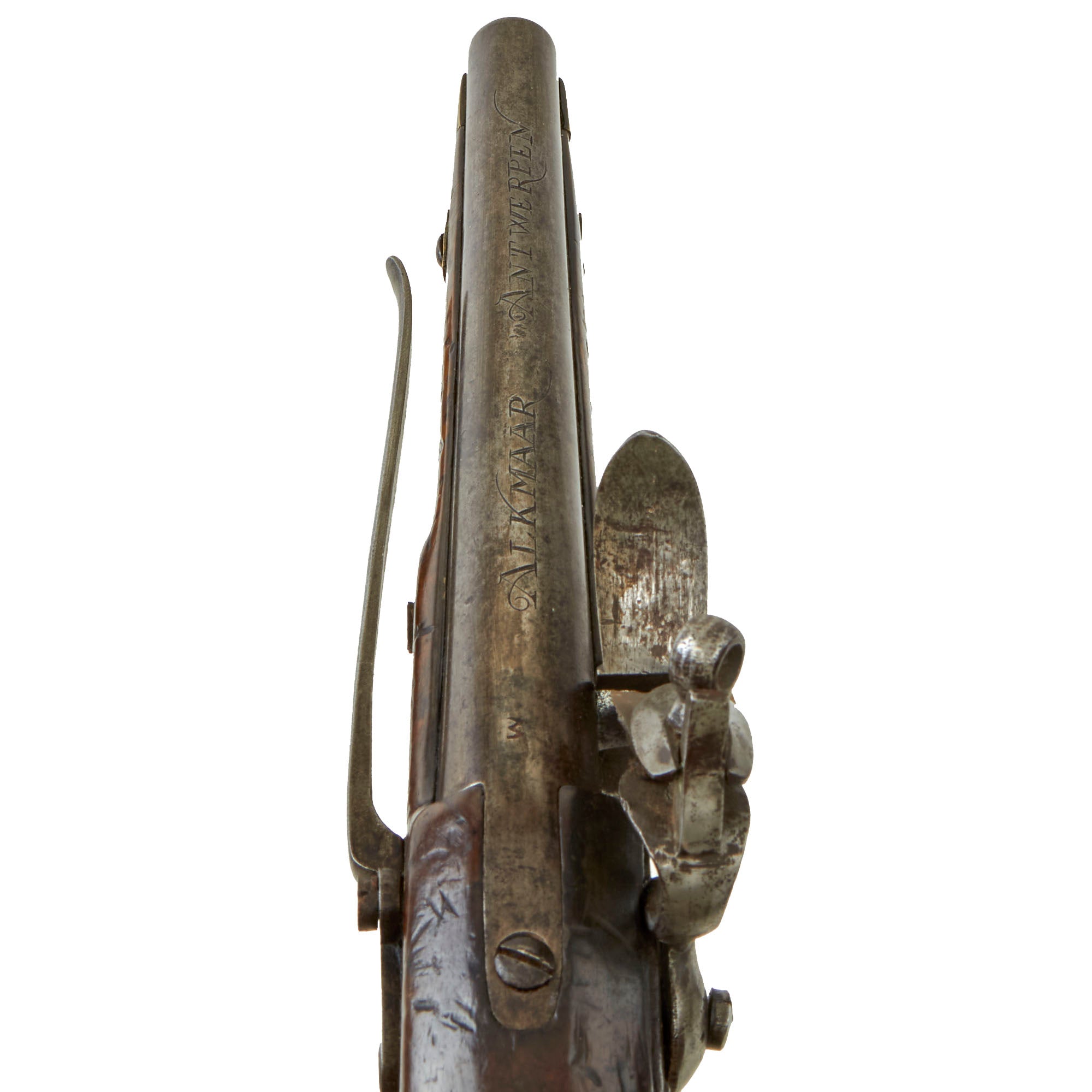 Original Dutch Napoleonic Flintlock Naval Pistol marked to Alkmaar & C ...