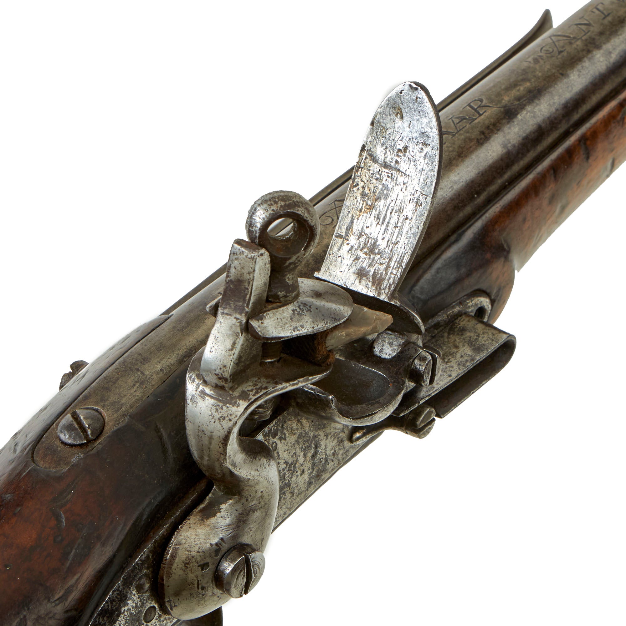 Original Dutch Napoleonic Flintlock Naval Pistol marked to Alkmaar & C ...
