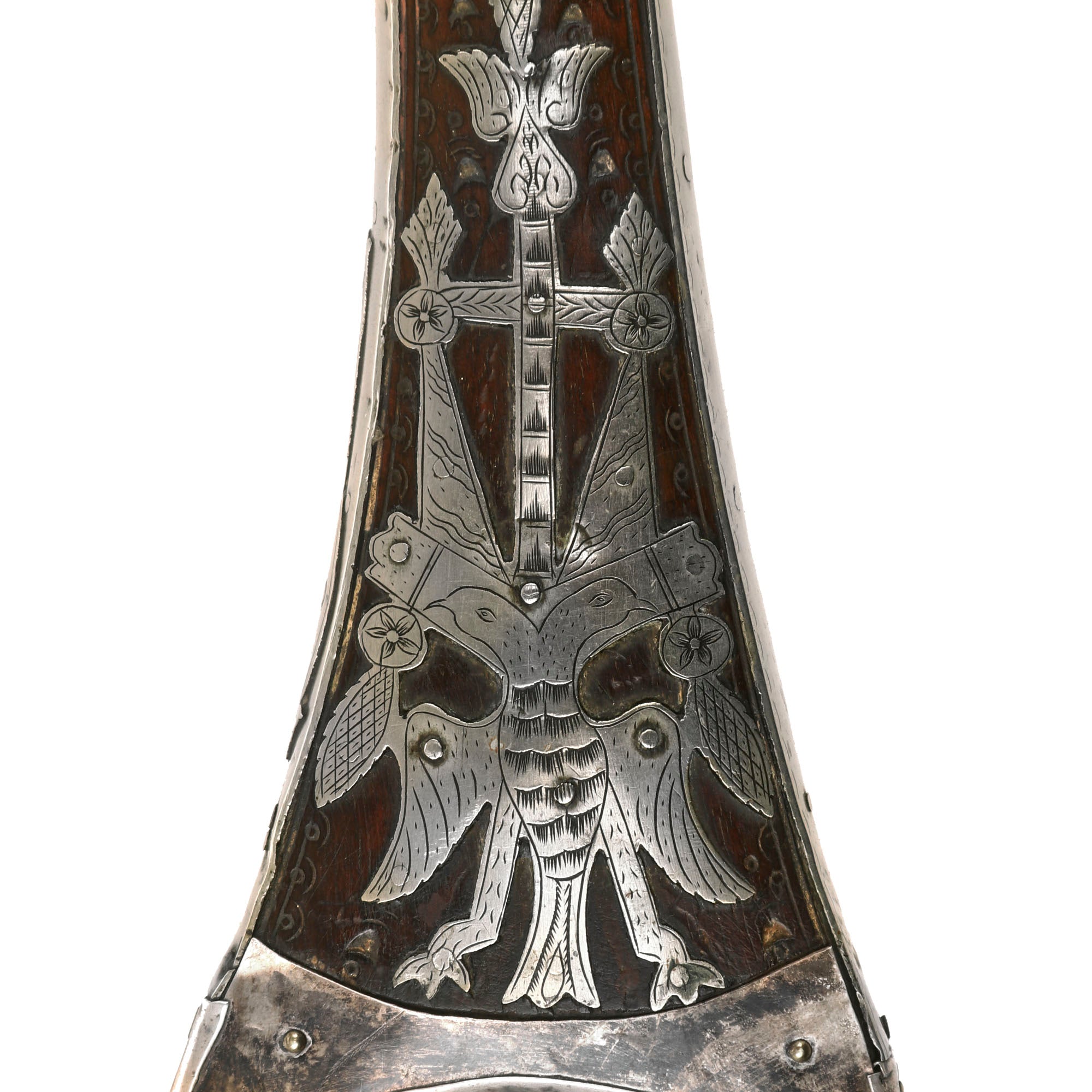 Original Greek Kariophili Flintlock Short Musket with Engraved Silver ...