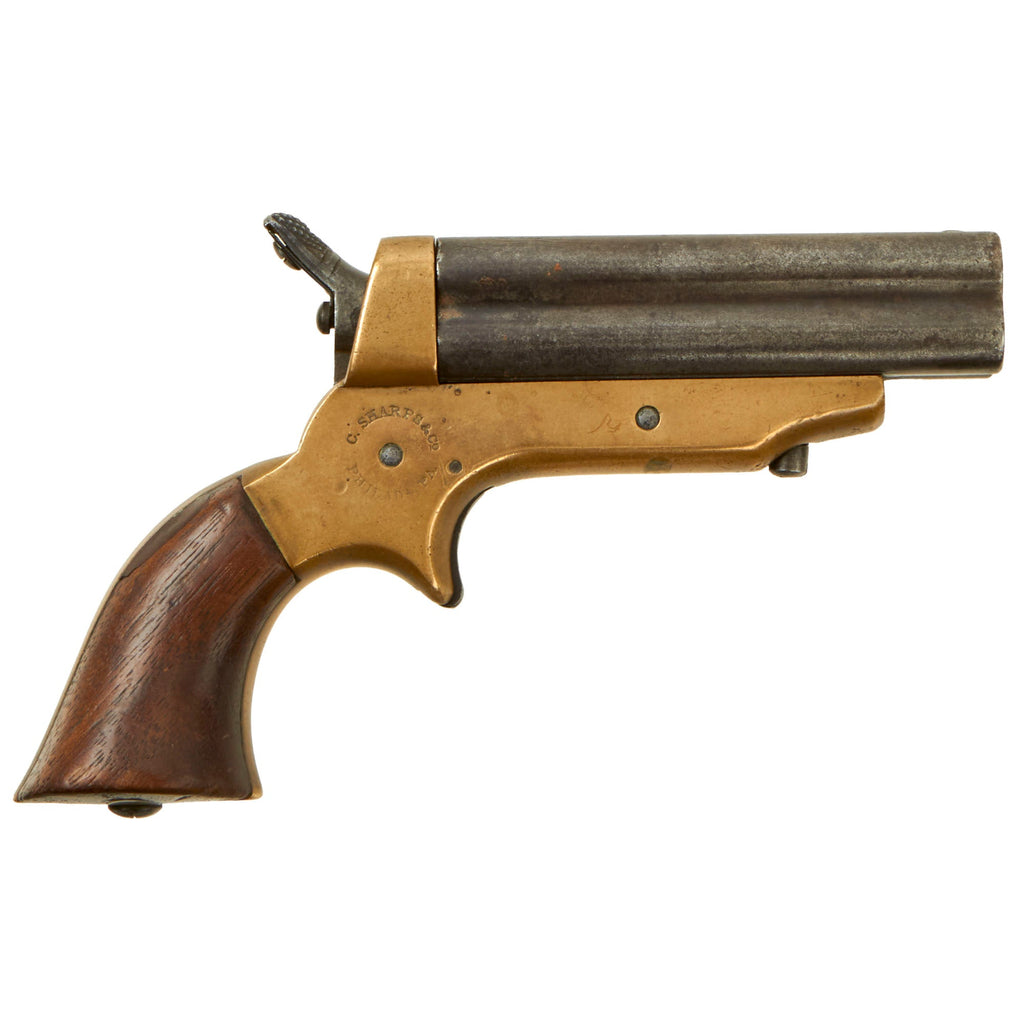 Original U.S. 19th Century Sharps Model 2C .30 Rimfire 4 Barrel Brass ...