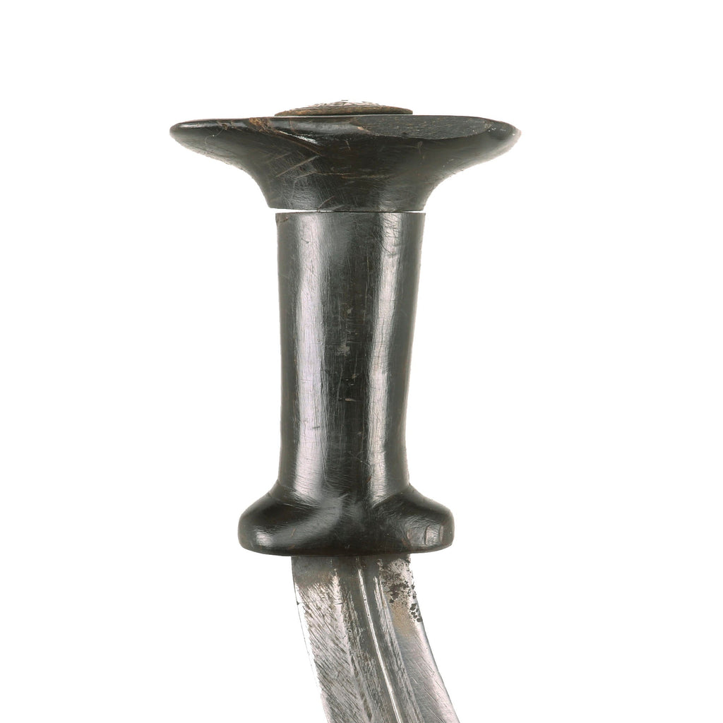 Original 19th Century Abyssinian Ethiopian Shotel Sword with Leather S ...