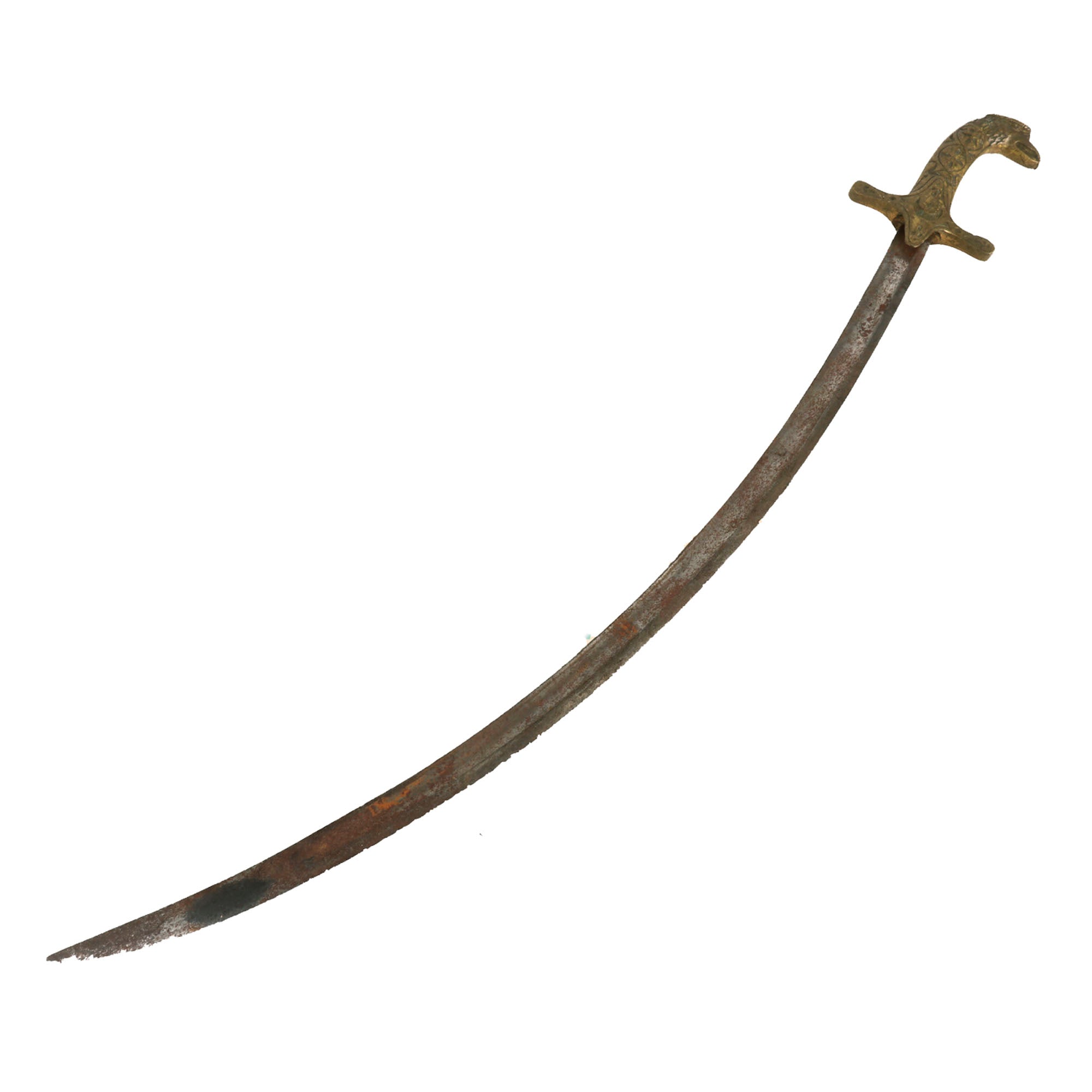 Original Ottoman 19th Century Eagle Head Mameluke Style Sword with All ...