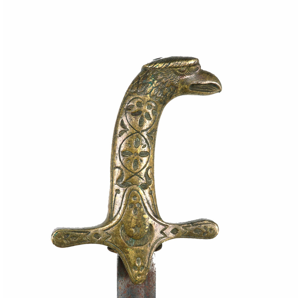 Original Ottoman 19th Century Eagle Head Mameluke Style Sword with All ...