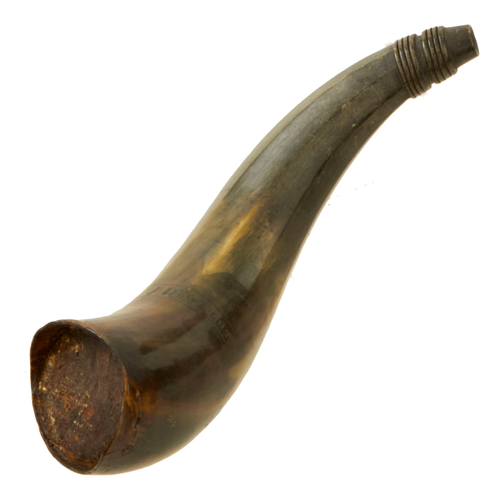 Original British Napoleonic Era Powder Horn Regimentally Marked to 5th ...
