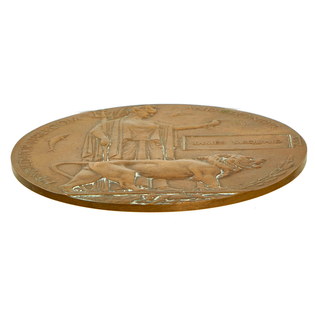 Original British WWI Northern Ireland Death Penny Soldier Memorial Wit ...