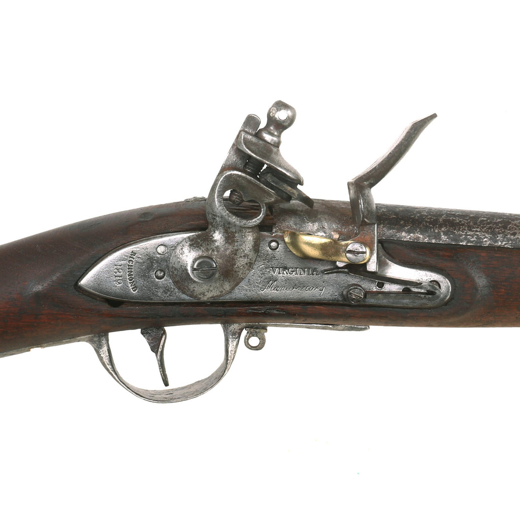 Original Rare U.S. M1812 Style Virginia Manufactory 2nd Model .75" Fli ...