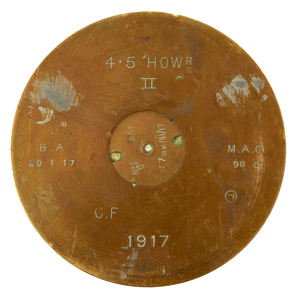 Original British WWI Pair of Howitzer Trench Art Shells with Flowers ...