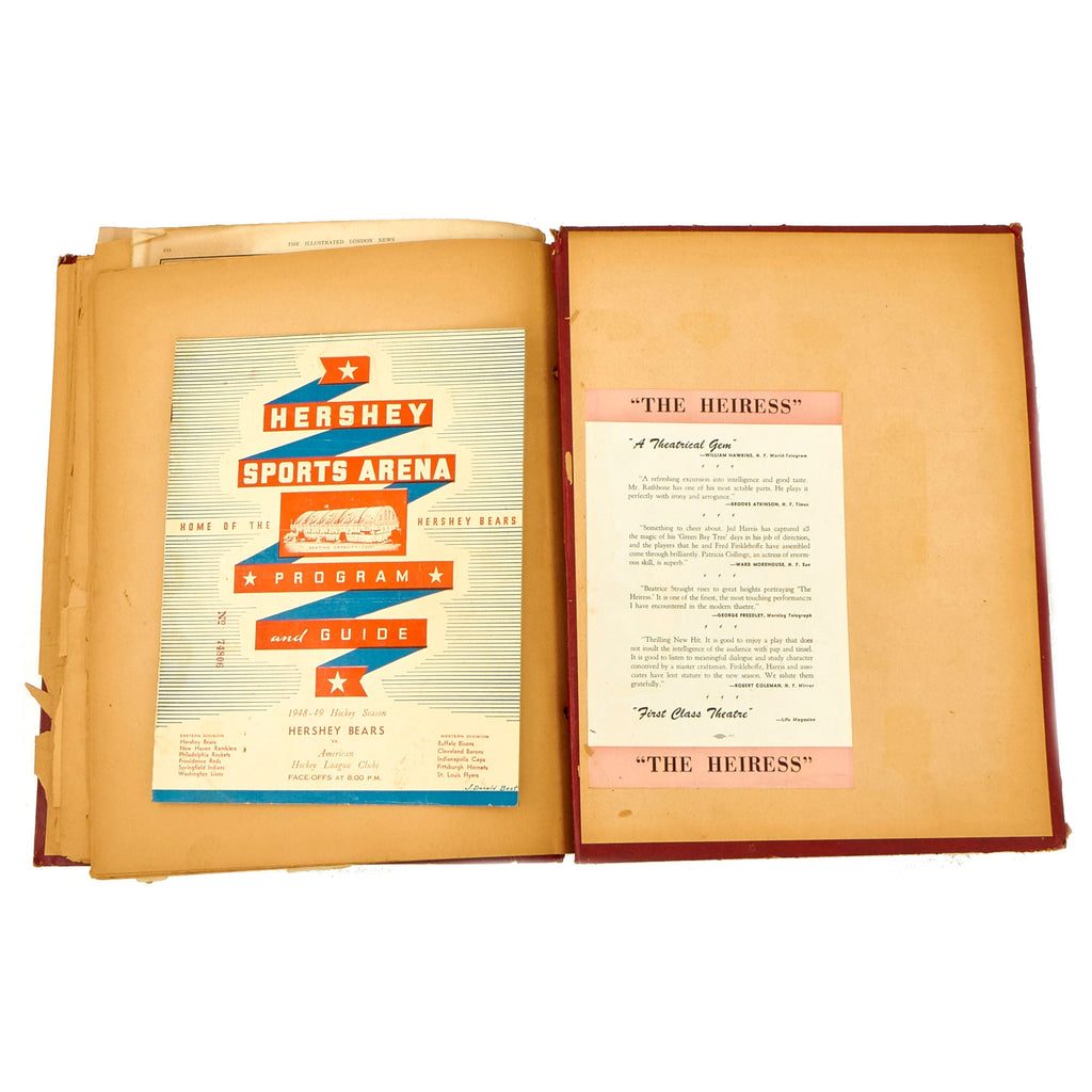Original U.S. WWII GI Named Scrapbook with Patches, Telegram, German S ...