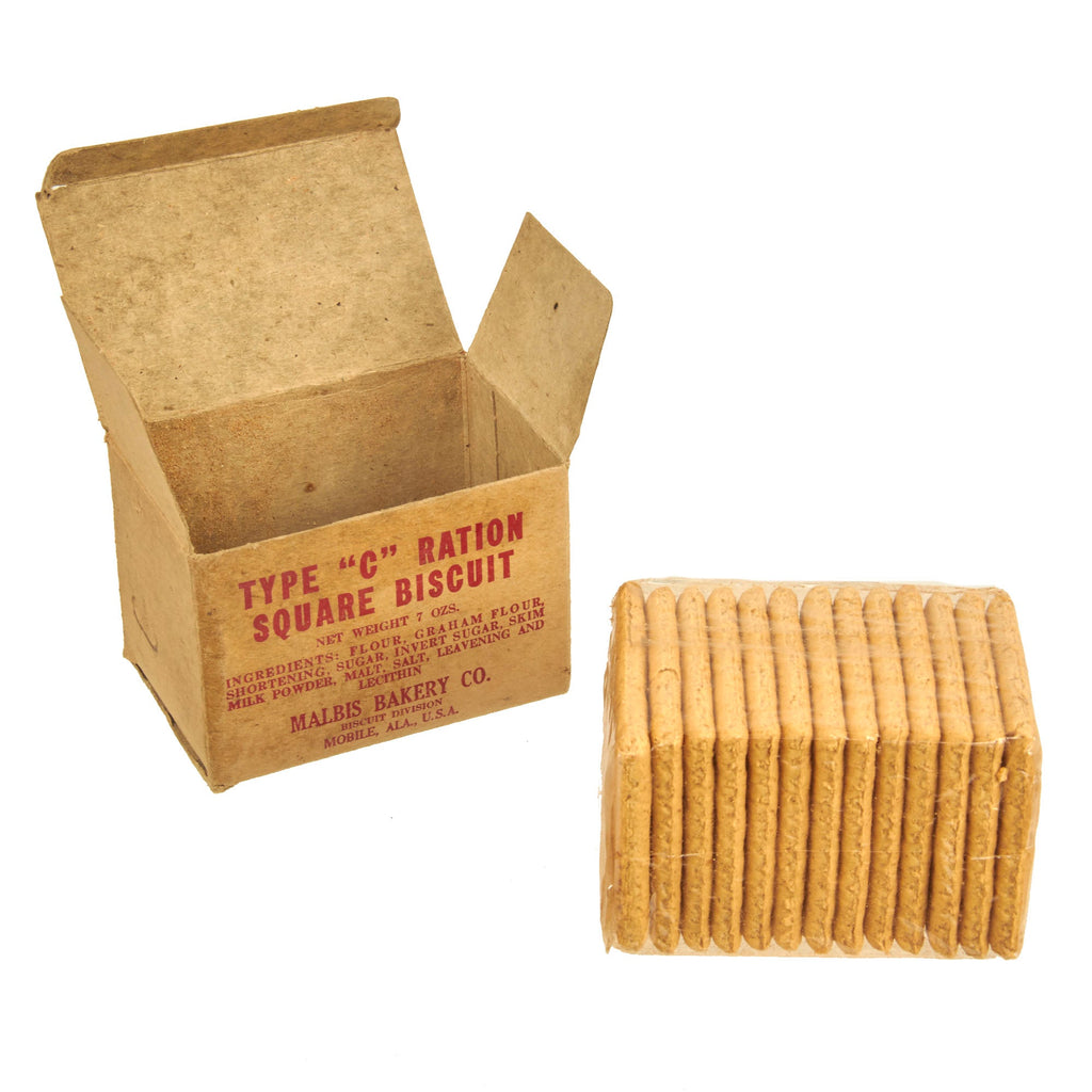 Original U.S. WWII Unissued "C" Ration Square Biscuits in Wrapper by M ...