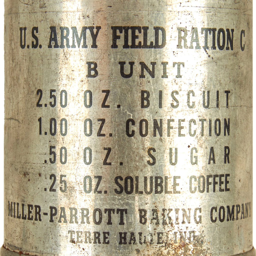 Original U.S. WWII US Army Field Ration C, B Unit WITH Key- Unopened ...
