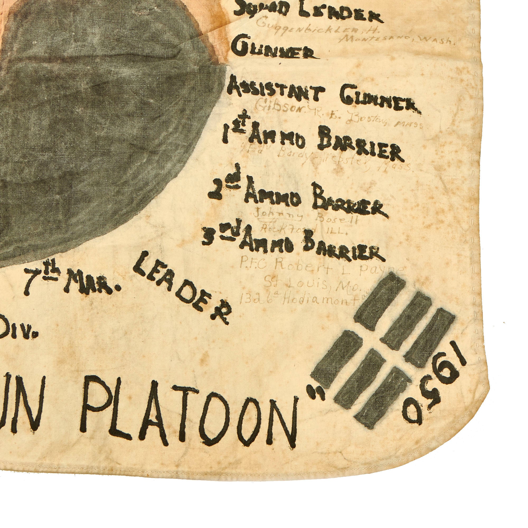 Original U.S. Korean War South Korea Taegukgi Flag Signed by MG Platoo – International Military ...