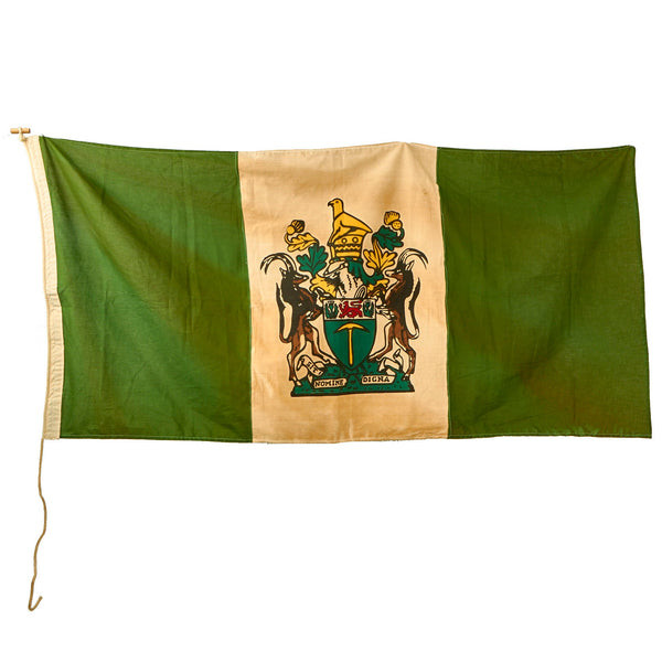Original Rhodesian Bush War Era “The Green and White” Flag of Rhodesia ...