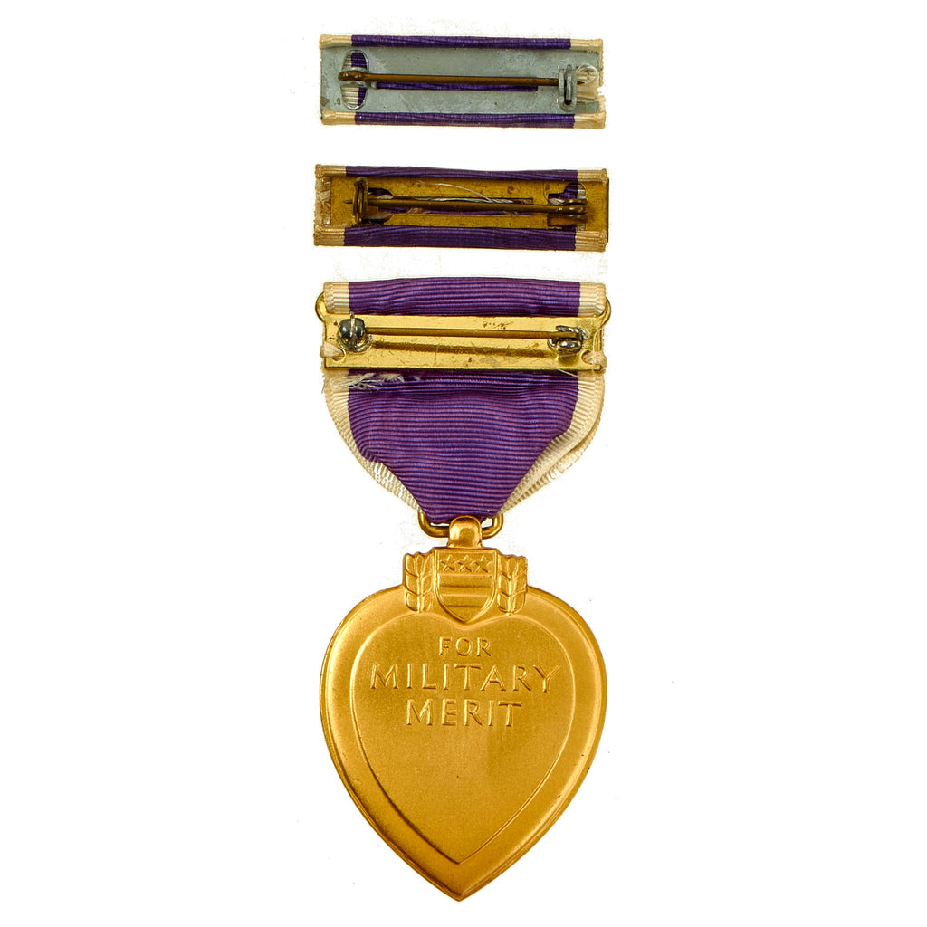 Original U.S. WWII Purple Heart Medal Set With Presentation Case and U ...