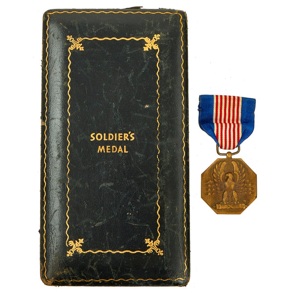 Original U.S. WWII US Army Soldier’s Medal With Correct Award Presenta ...