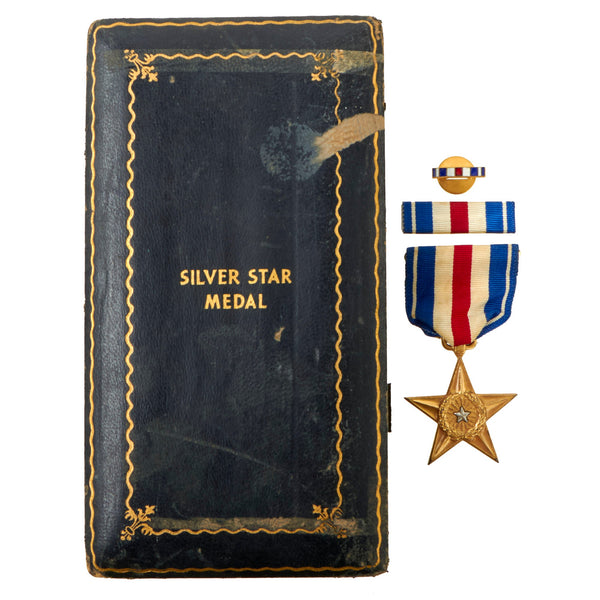 Original U.S. WWII Silver Star Set With Presentation Case - Complete S ...