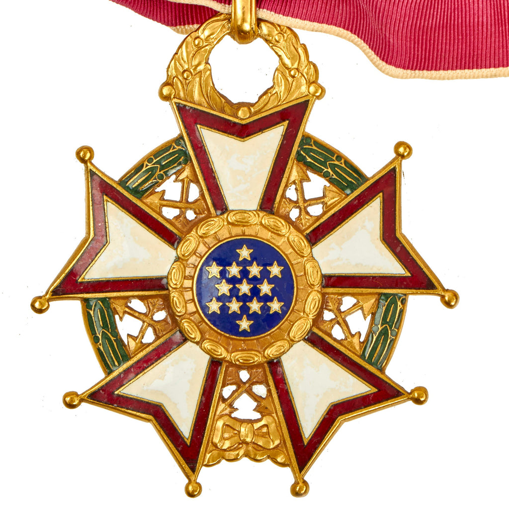 Original U.S. WWII Era Commander Degree Legion of Merit With Correct N ...