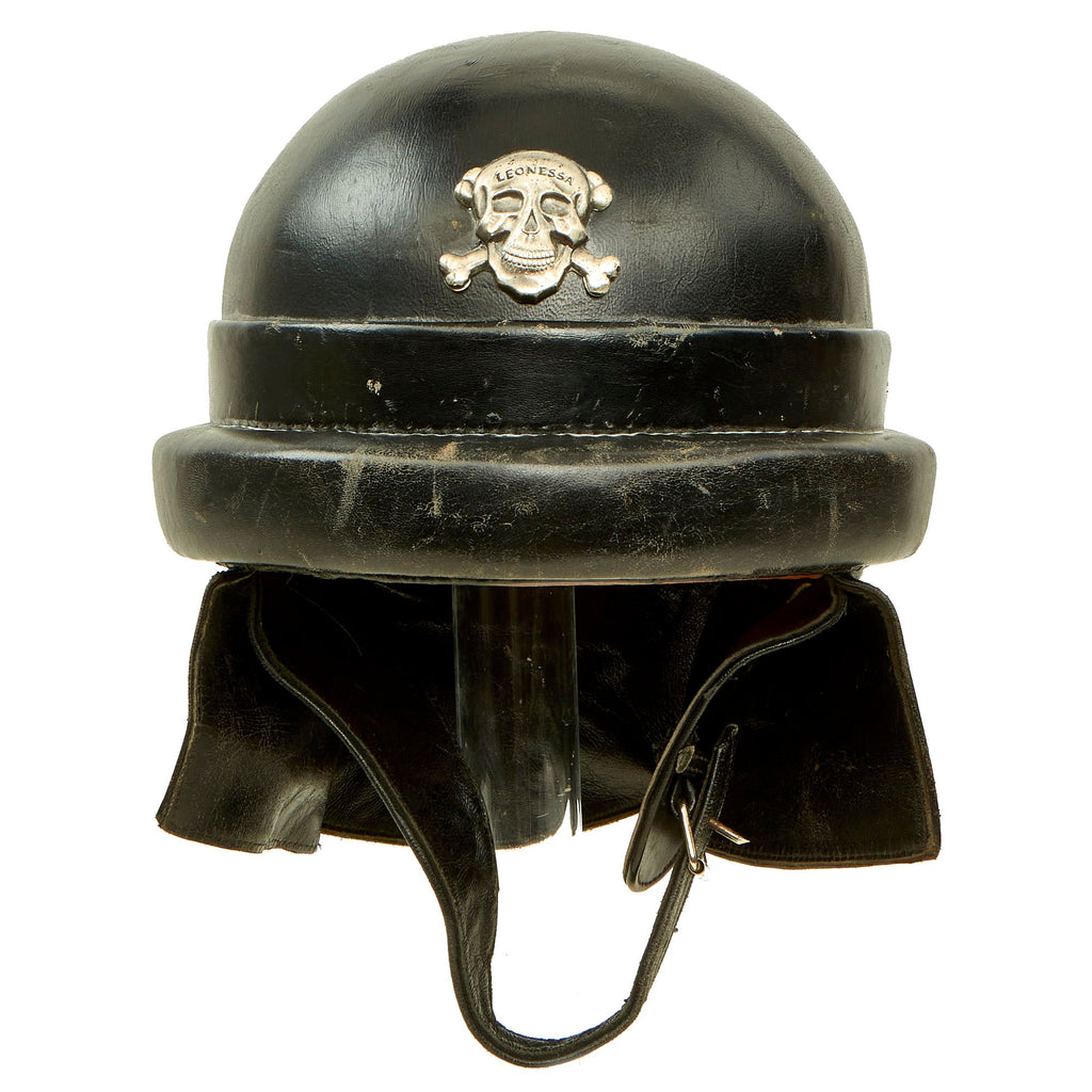 Original Italian WWII RSI 1943 Dated M35 Tanker Helmet with GNR Armore ...