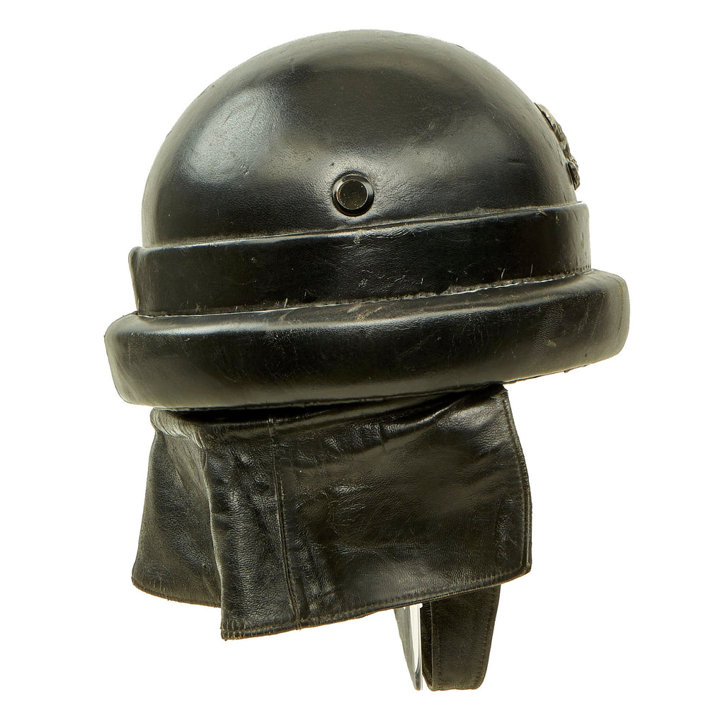 Original Italian WWII RSI 1943 Dated M35 Tanker Helmet with GNR Armore ...