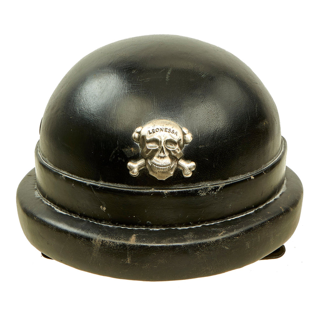 Original Italian WWII RSI 1943 Dated M35 Tanker Helmet with GNR Armore ...